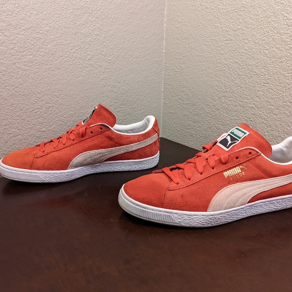 Puma | Shoes | Puma Suede Classic Mens Size 5 Us Red Suede Casual ...